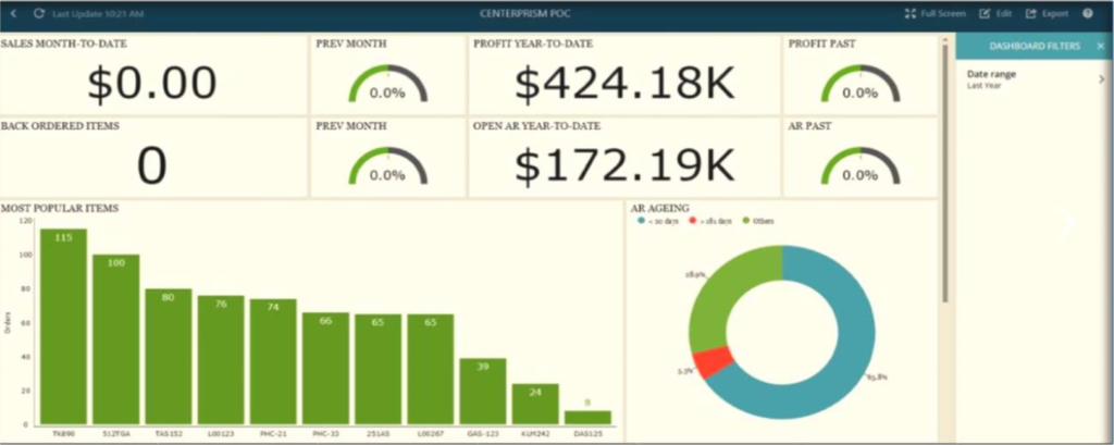 Prism BI and Reports - Centerprism ERP Solutions